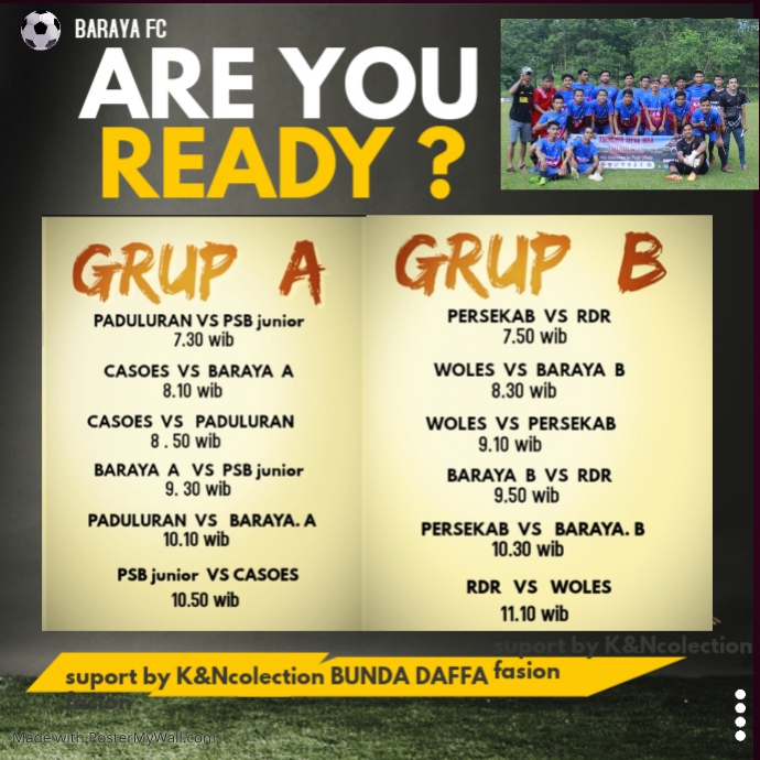 Salinan soccer club,football try outs | PosterMyWall