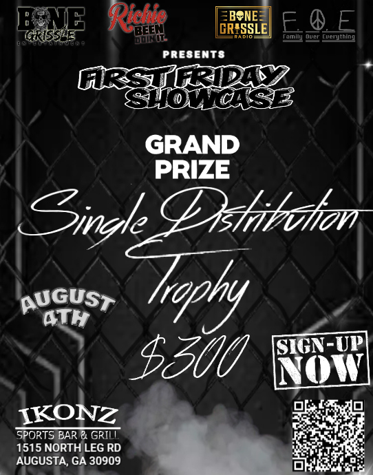 Aug 4th FIRST FRIDAY SHOWCASE FLYER | PosterMyWall