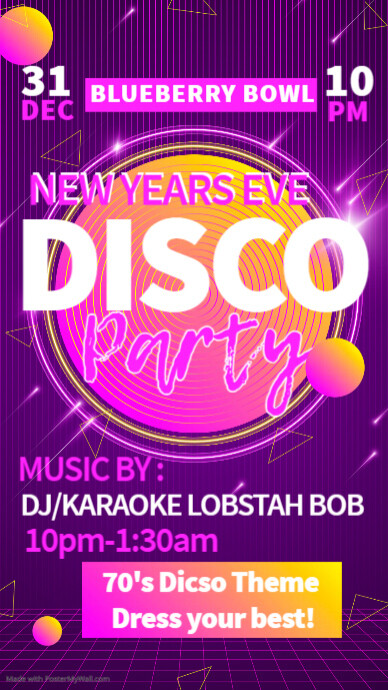 Disco Party Story Ads | PosterMyWall