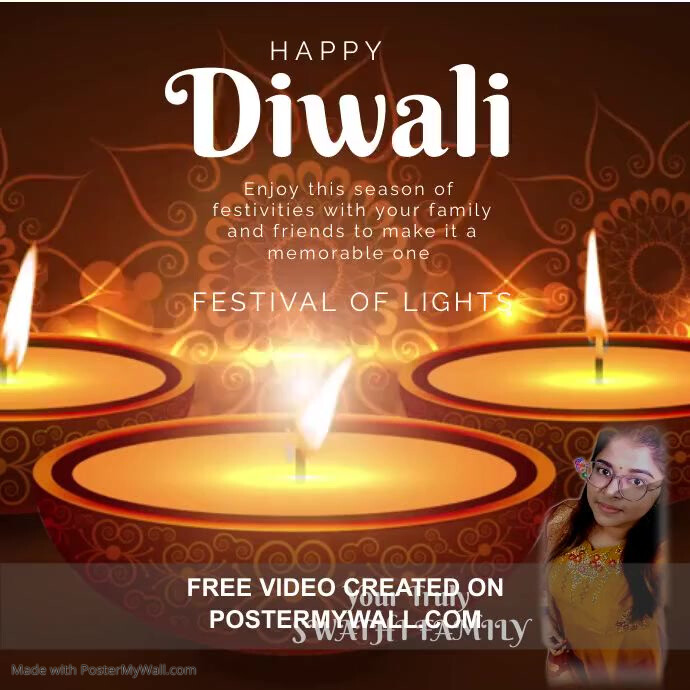 Happy Diwali Video Greeting | PosterMyWall