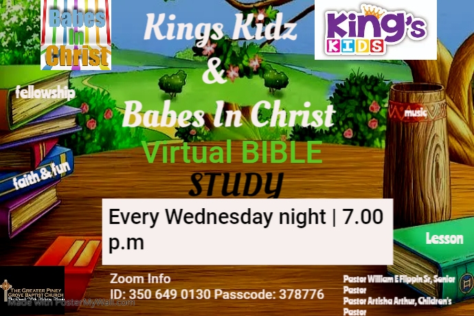 Kids Bible study poster | PosterMyWall