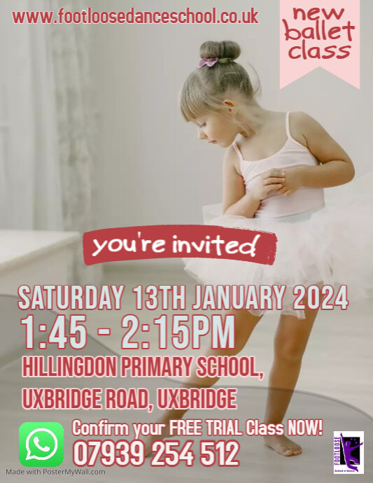 Copy of Ballet - KS1 Saturday - 1:45PM | PosterMyWall