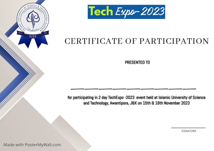 Copy of Event Participation Certificate | PosterMyWall