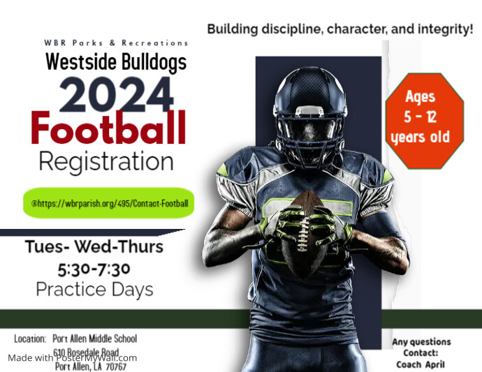 Copy of Football Tryouts | PosterMyWall