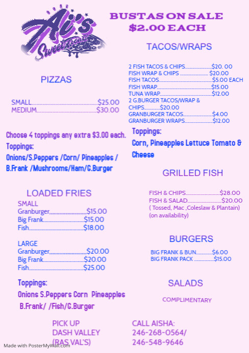 MENU (2) | PosterMyWall
