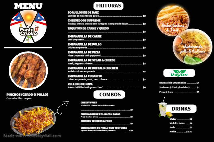 Digital display menu board template (1) | PosterMyWall