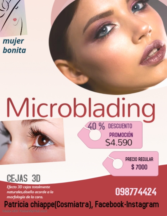 Copia de Microblading flyer | PosterMyWall