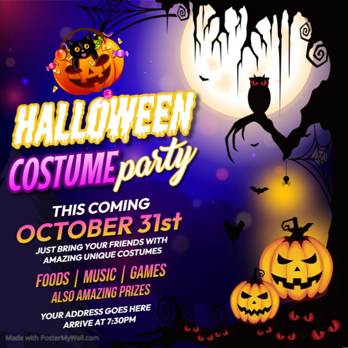 Halloween Costume Party | PosterMyWall