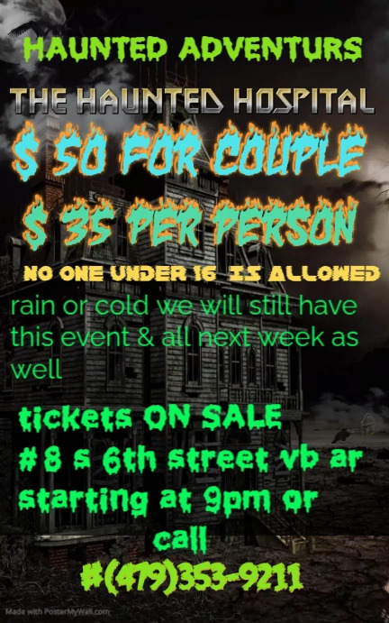 Haunted House Horror Book Cover Template (1) | PosterMyWall