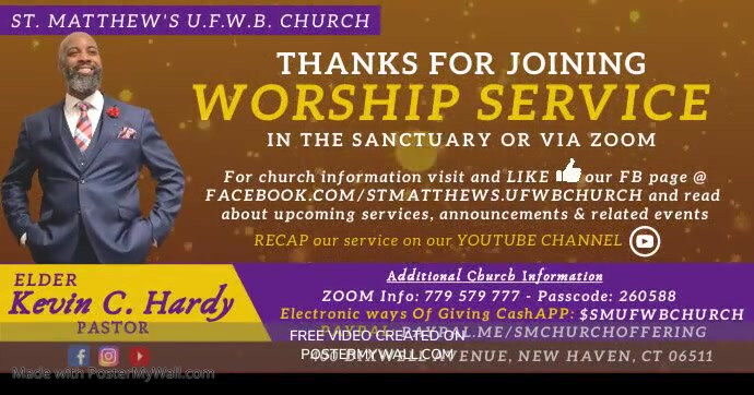 Church Worship Sunday Service Video | PosterMyWall