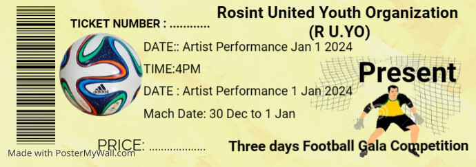 Music Concert ticket | PosterMyWall