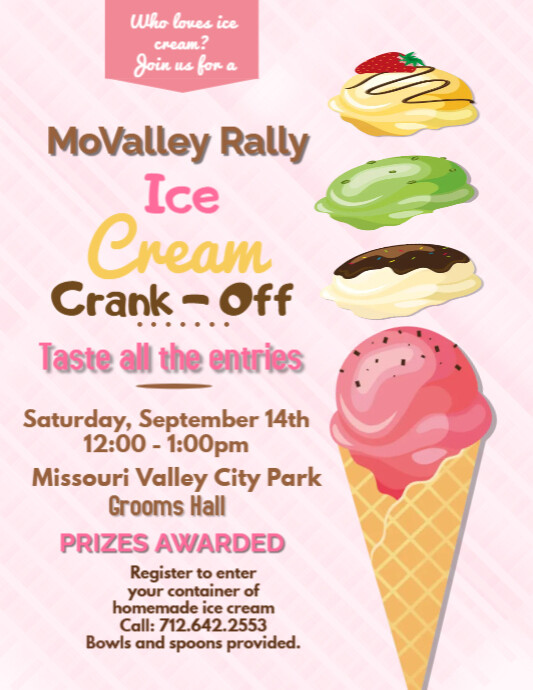 Copy of Pink Ice Cream Social Poster | PosterMyWall