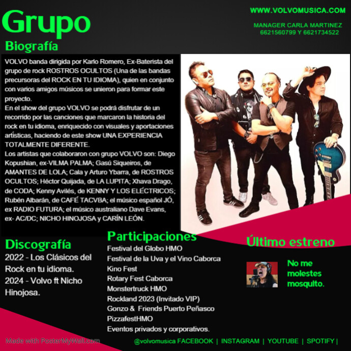 Dark DJ Bio Press Kit Instagram Template | PosterMyWall