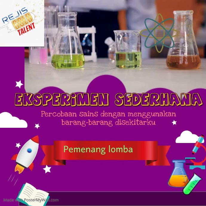 Copy of Purple Science Fair School Square Video | PosterMyWall