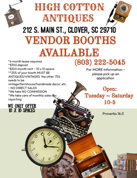 Copy of Antique Shop Flyer Template | PosterMyWall