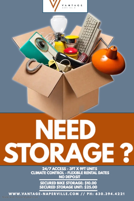Storage Auction Poster | PosterMyWall