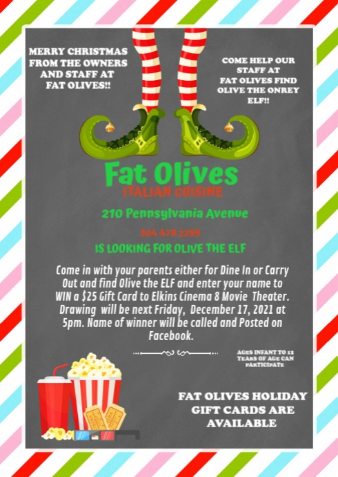 Copy of Copy of Elf movie night theme Invitation | PosterMyWall