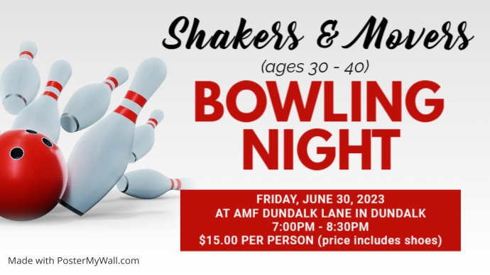 Copy of Bowling Digital Display Template | PosterMyWall