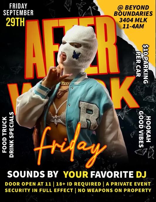 After Work Party Video Ads | PosterMyWall
