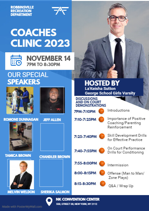 Coaches Clinic | PosterMyWall