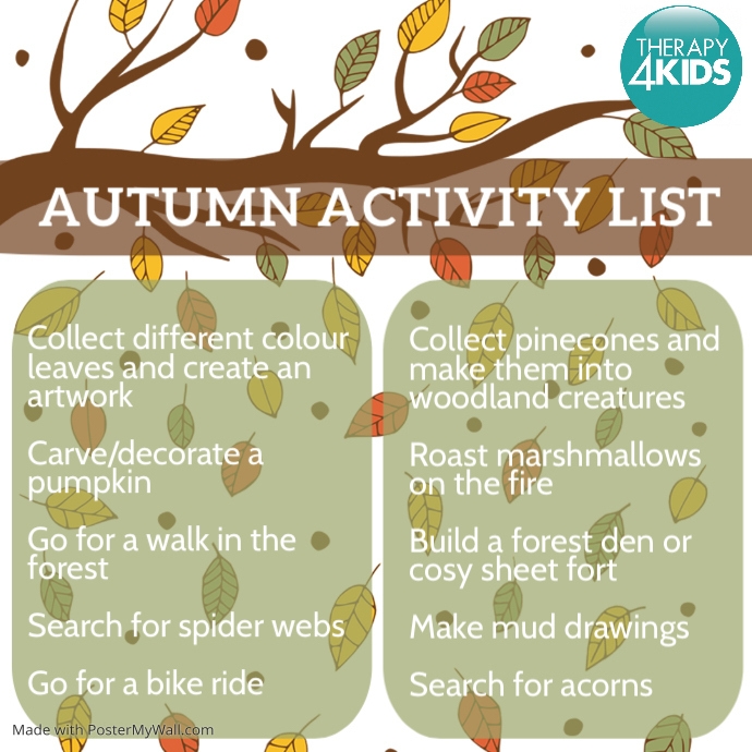 autumn activity | PosterMyWall