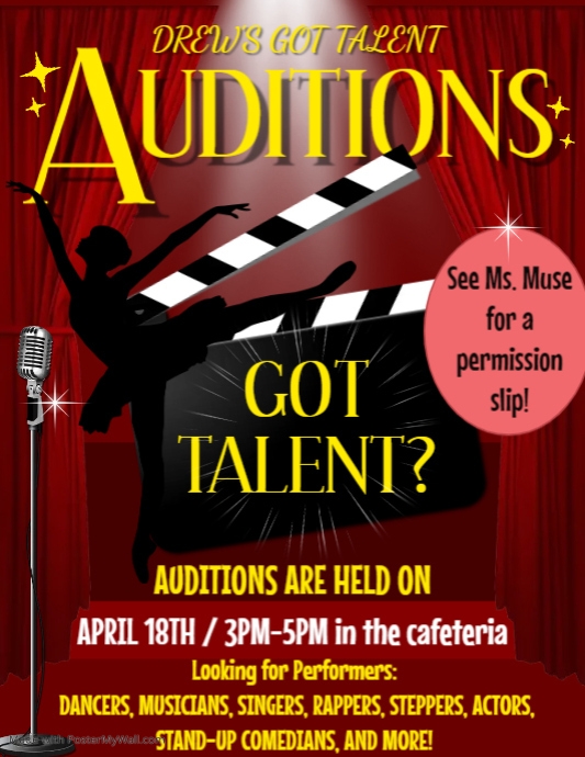AUDITIONS | PosterMyWall