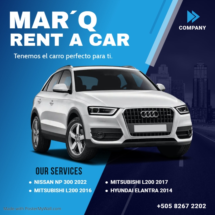 Rent a car promotional ad | PosterMyWall