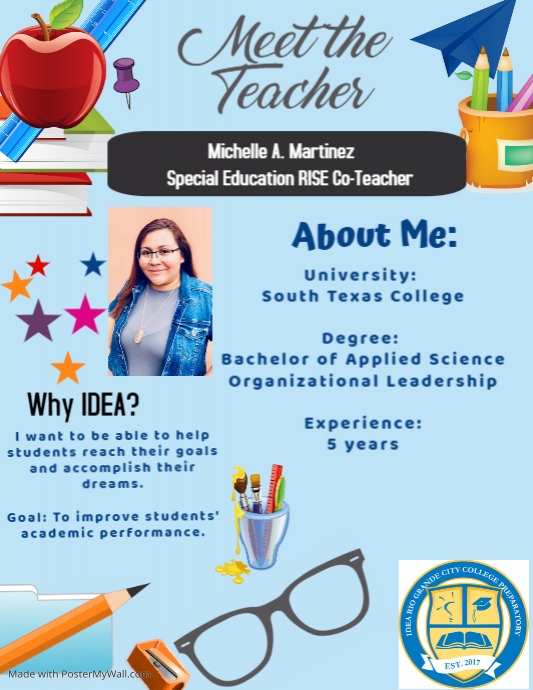 Copy of Copy of Template Meet the Teacher 2021 | PosterMyWall