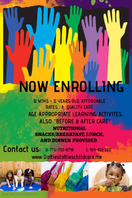 Copy of Copy of Preschool Enrollment Poster Template | PosterMyWall