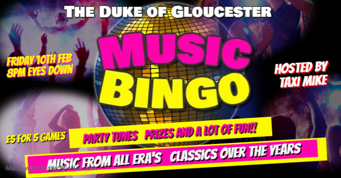 Musical Disco Bingo | PosterMyWall
