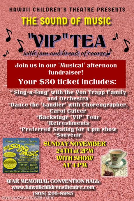 Sound of Music VIP TEA! | PosterMyWall