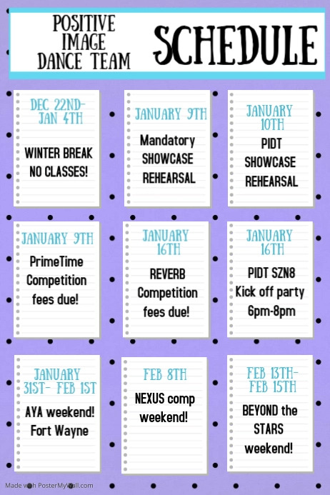 Copy of Upcoming Events Poster Template | PosterMyWall