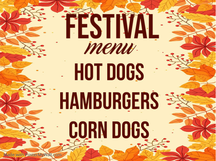 Fall festival, Autumn sale, Thanks giving | PosterMyWall