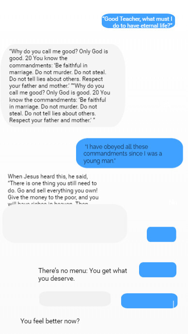 Face messenger chat template for jokes | PosterMyWall