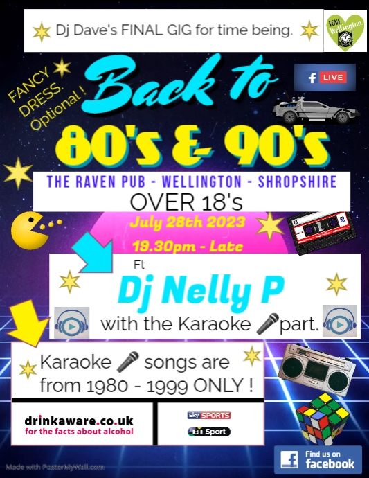 80's Night Flyer | PosterMyWall