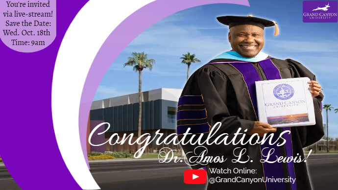 Pastor Lewis Flyer Grad 2023 | PosterMyWall