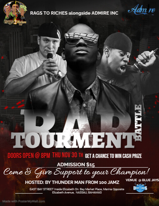 Rap Tournament Flyer | PosterMyWall