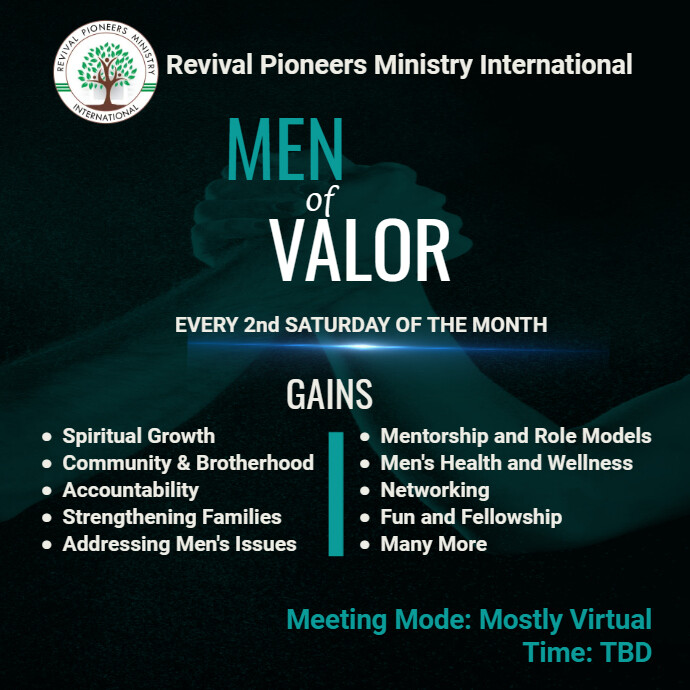 MEN FELLOWSHIP FLYER POSTER TEMPLATE | PosterMyWall