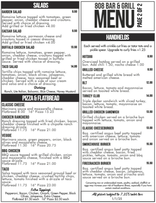 regular menu pg 2 | PosterMyWall