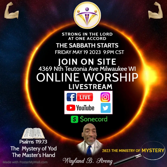 Copy of SABBATH STARTS First Friday 2023 (13) | PosterMyWall