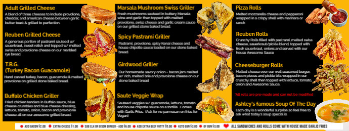 Sandwich and Rolls Menu (1) | PosterMyWall