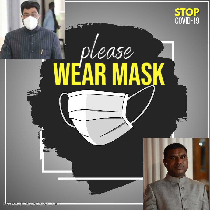 Please wear mask | PosterMyWall