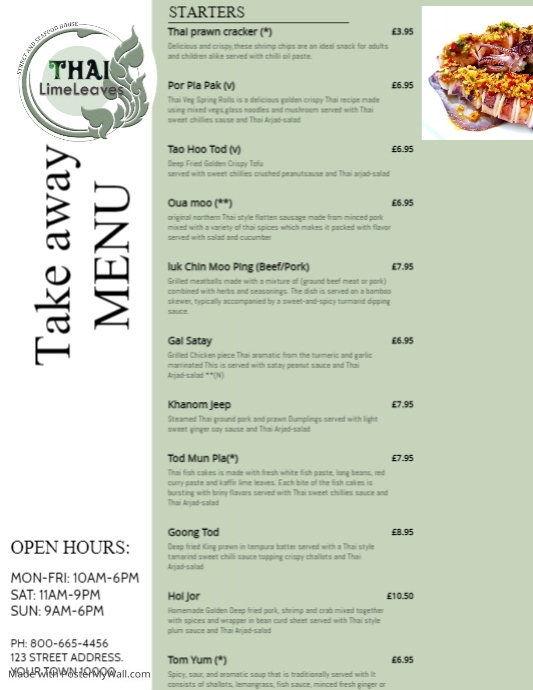 Copy of Copy of Copy of MENU | PosterMyWall