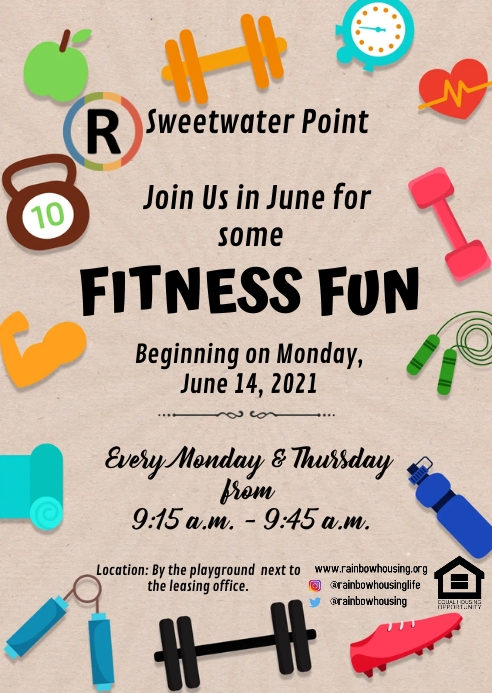 Copy of Fitness party theme invitation | PosterMyWall