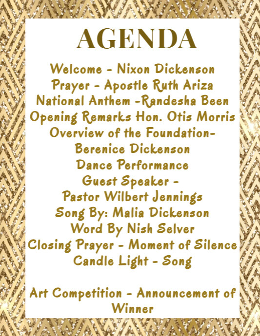agenda | PosterMyWall