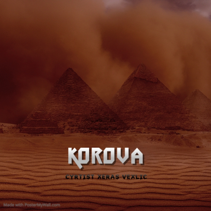 Copy of Desert Storm Pyramids Sand CD Cover Template | PosterMyWall