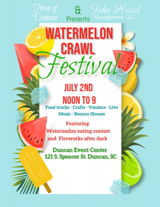 july event watermelon crawl | PosterMyWall