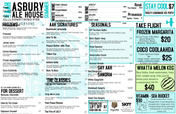 Copy of spring menu 2020 | PosterMyWall