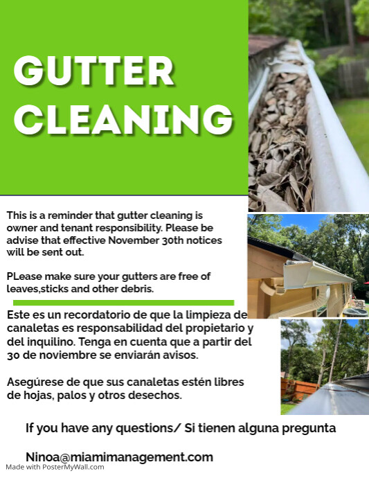 Gutter Cleaning Flyer Template | PosterMyWall