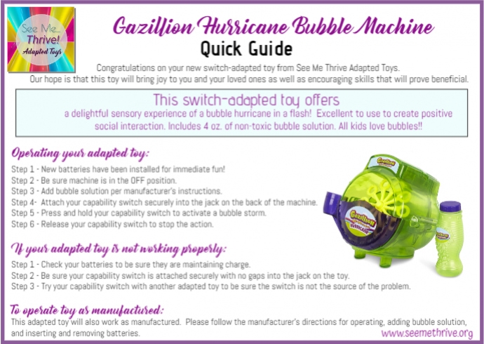 Gazillion Hurricane Bubble Machine | PosterMyWall